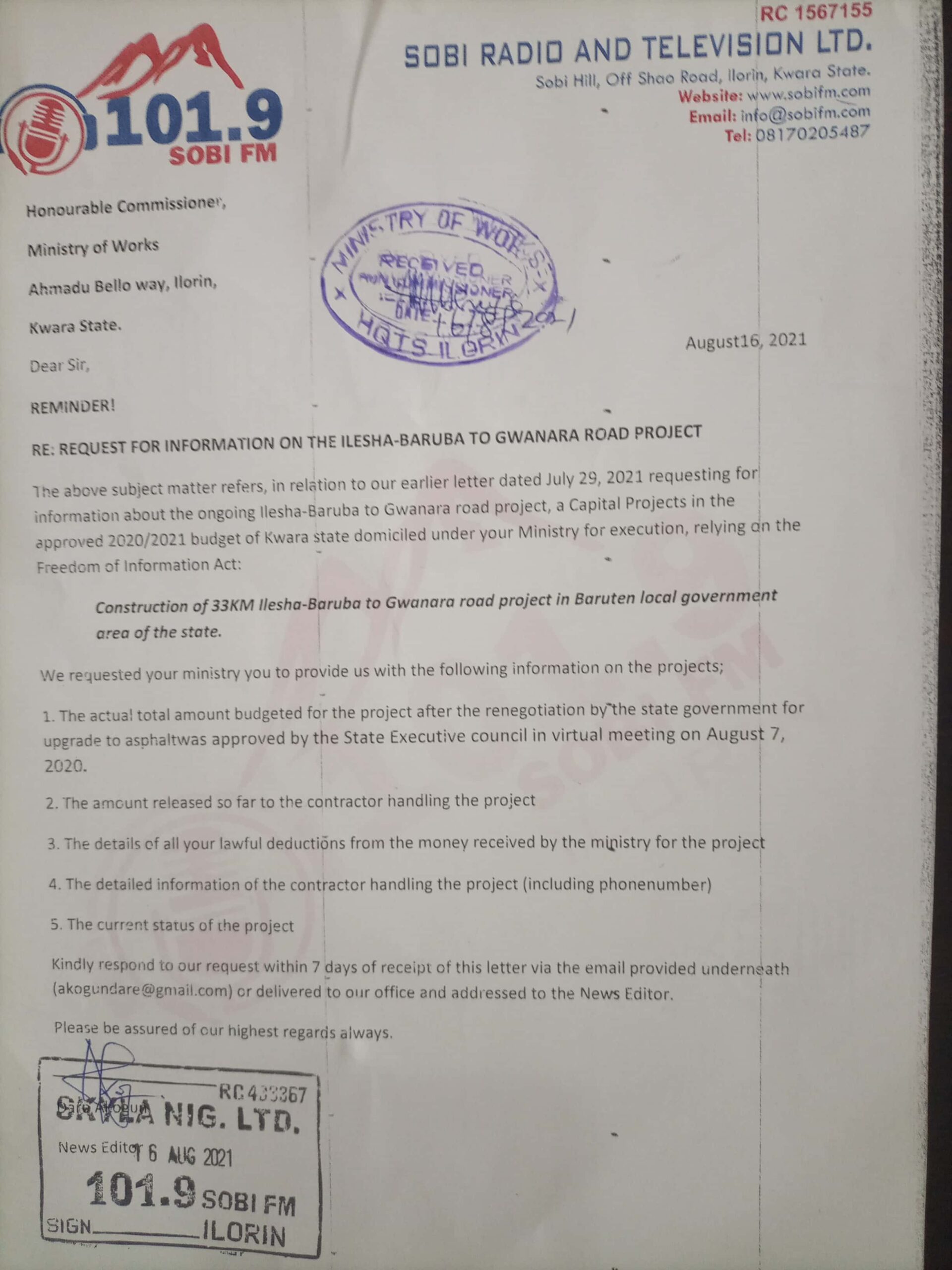 Eight Years After, Controversy and Inflation Slow Down Ilesha-Baruba – Gwanara Road Project - DA ...