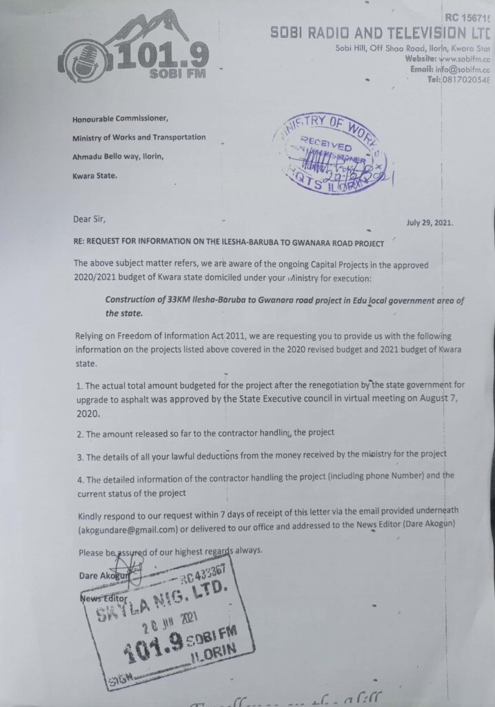 Eight Years After, Controversy and Inflation Slow Down Ilesha-Baruba – Gwanara Road Project - DA ...